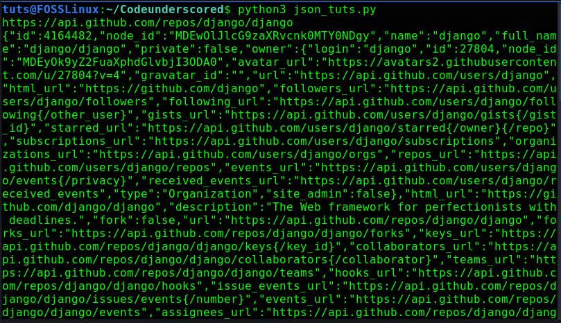 How To Use Json In Python To Access Github Api Code Underscored