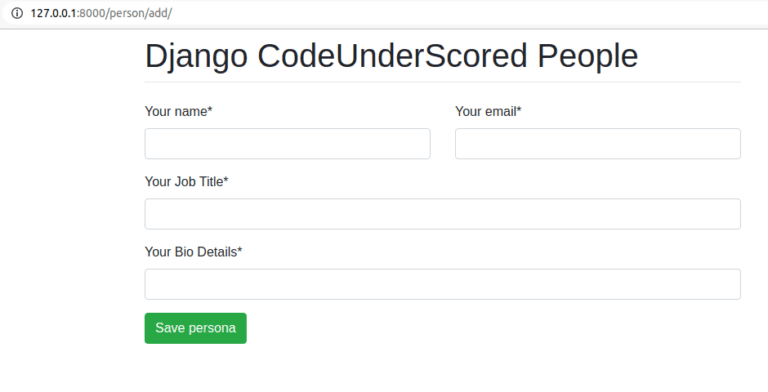 How to use Bootstrap 4 Forms with Django | Code Underscored