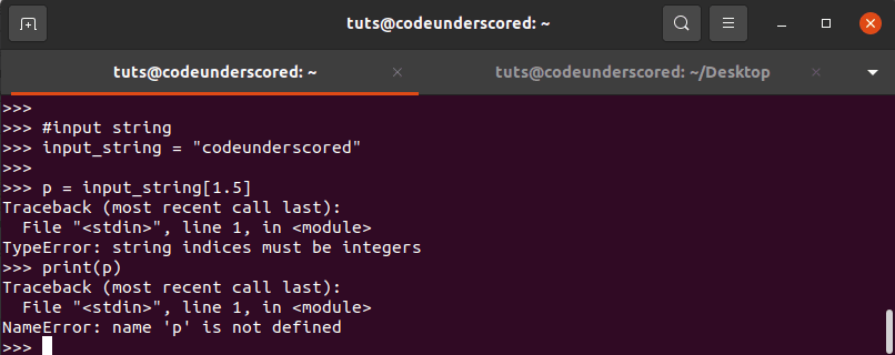 How to avoid String indices must be integers error in Python