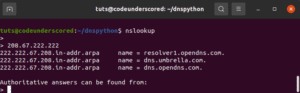 How to do nslookup in Python | Code Underscored