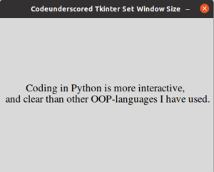 Tkinter Set Window Size explained with examples | Code Unders ...