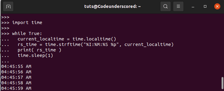 Python sleep function usage with examples | Code Underscored