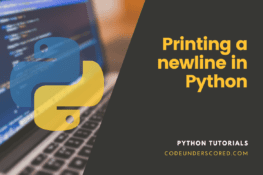 How to print a newline in Python | Code Underscored