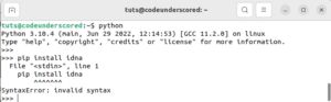 How to fix the invalid syntax error while installing PIP